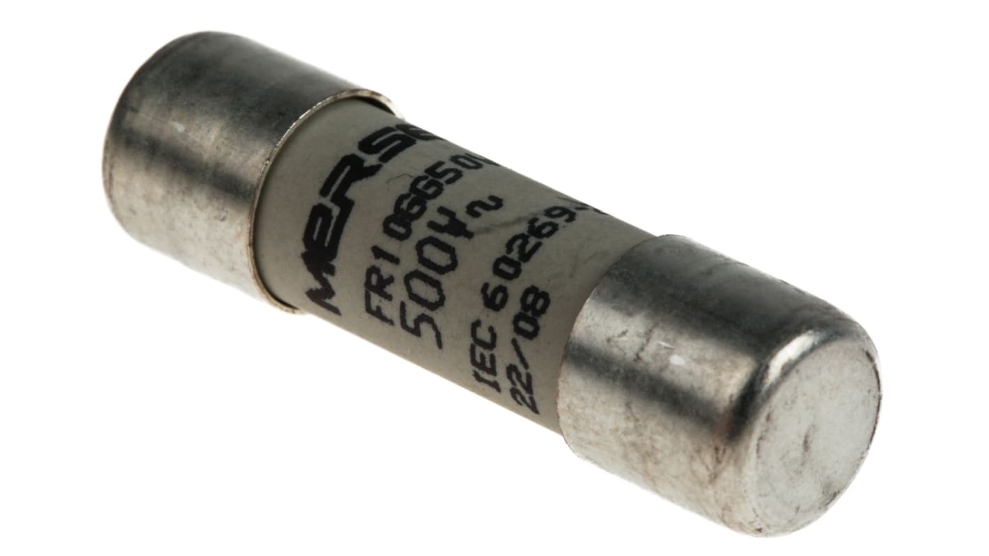 K215128 | Mersen 6A Ceramic Cartridge Fuse, 10 x 38mm | RS
