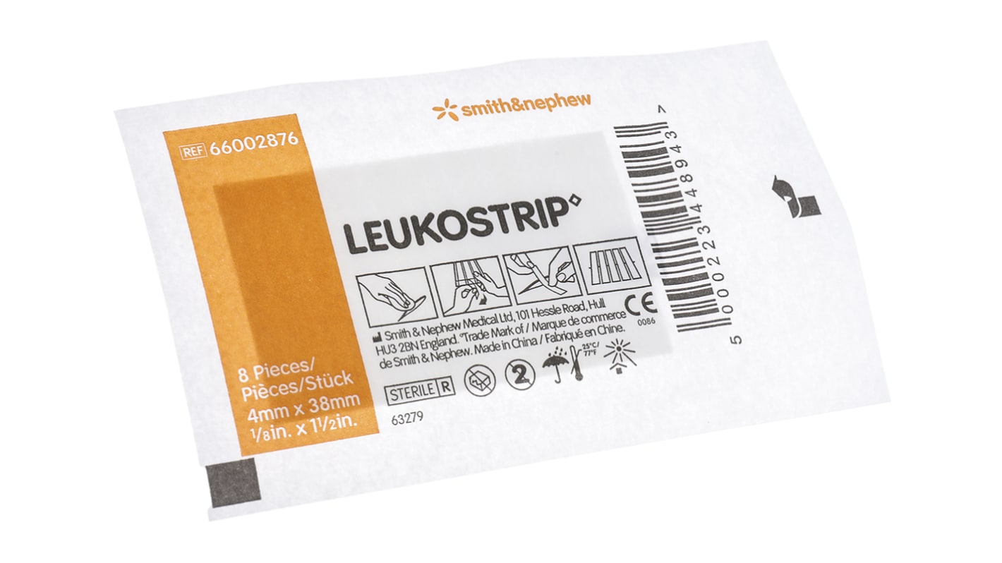 D4708 | smith & nephew Polyester Plaster Strips, 8 Per Package | RS