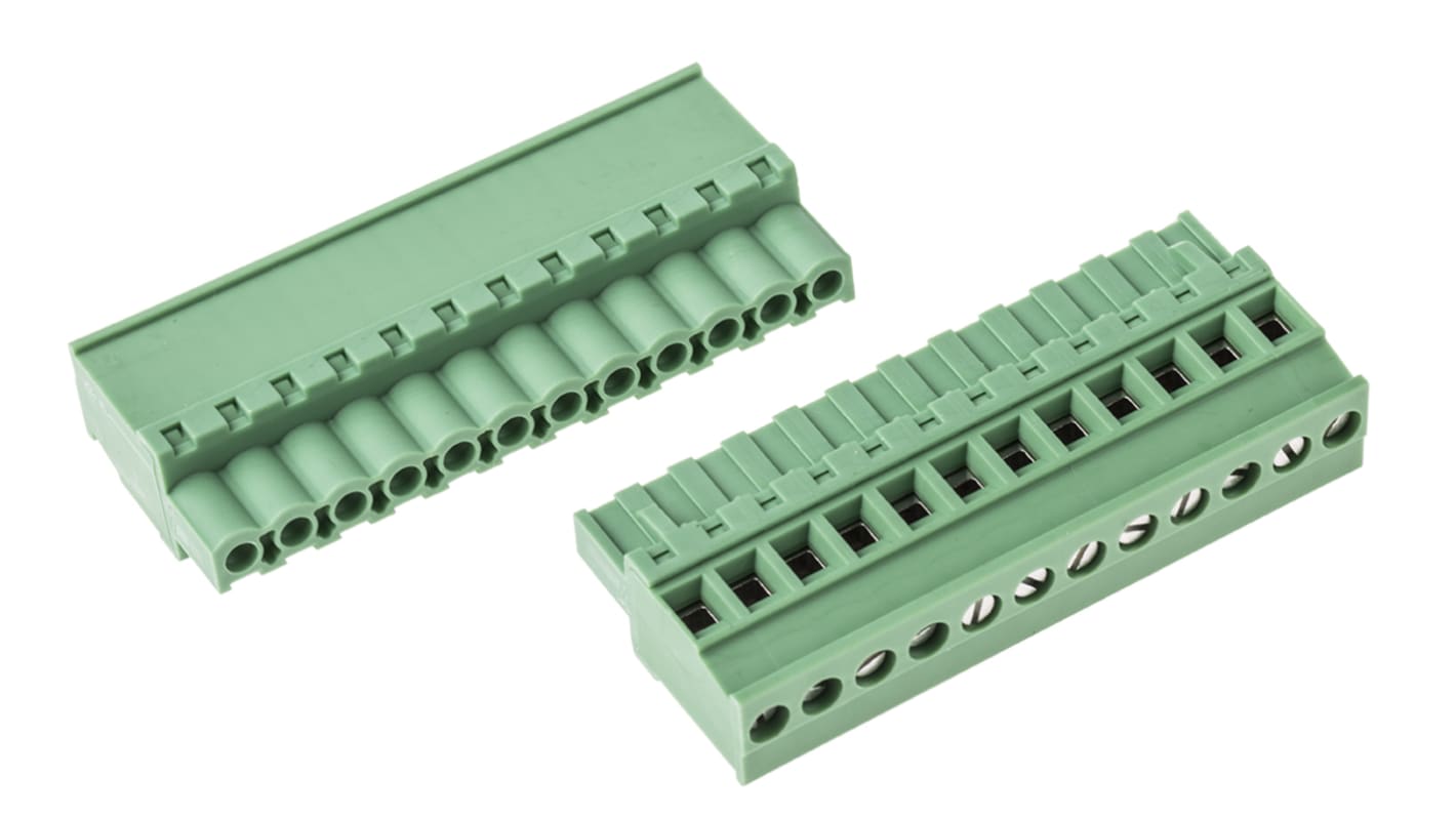 1792346 | Phoenix Contact 5.08mm Pitch 12 Way Pluggable Terminal Block ...
