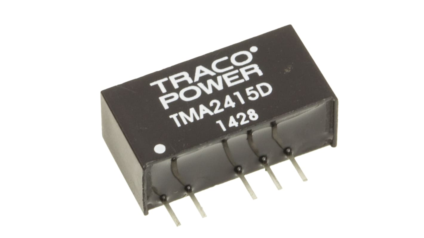 TRACOPOWER DC-DCコンバータ Vout：±15V dc 21.6 → 26.4 V dc, 1W, TMA 2415D | RS