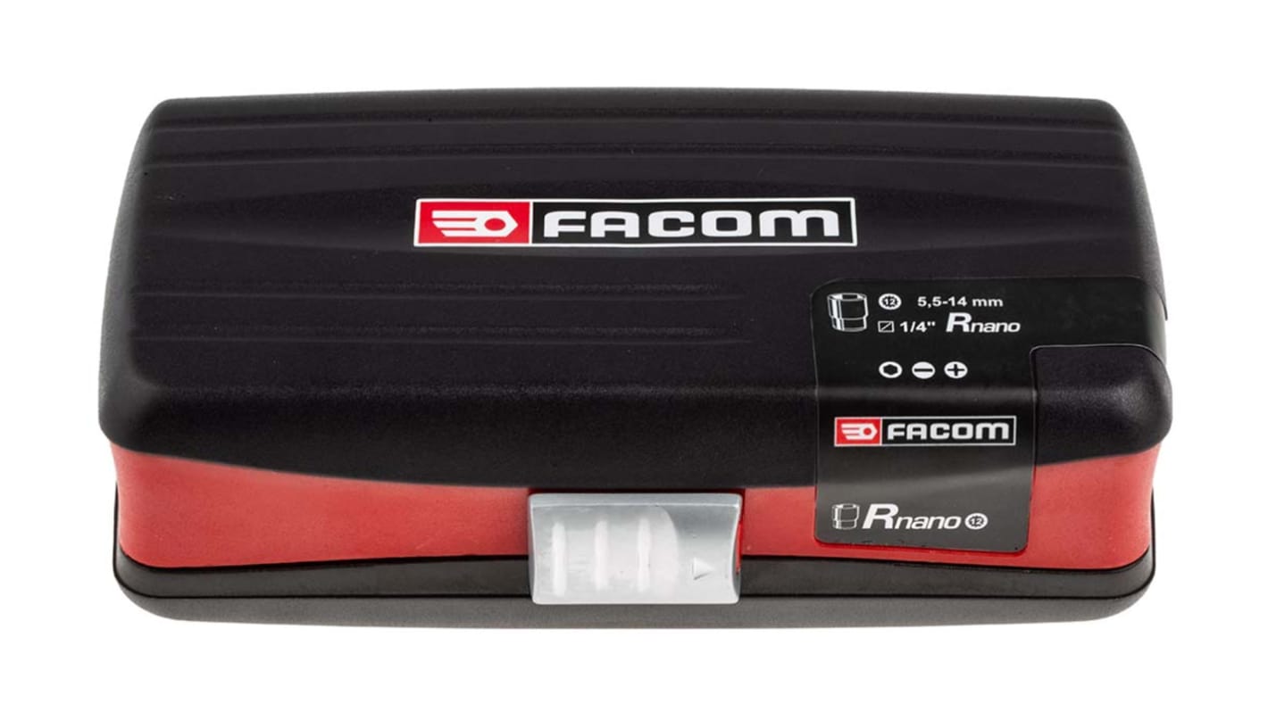 RL.NANO112 | Facom 25-Piece Metric 1/4 in Standard Socket/Bit Set with ...