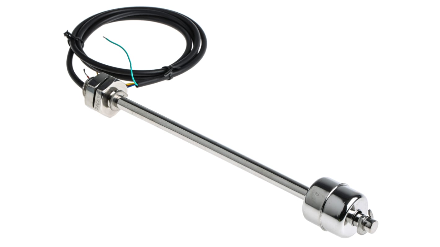RS PRO Internal Stainless Steel Float Switch, Float, 1m Cable, NO/NC ...