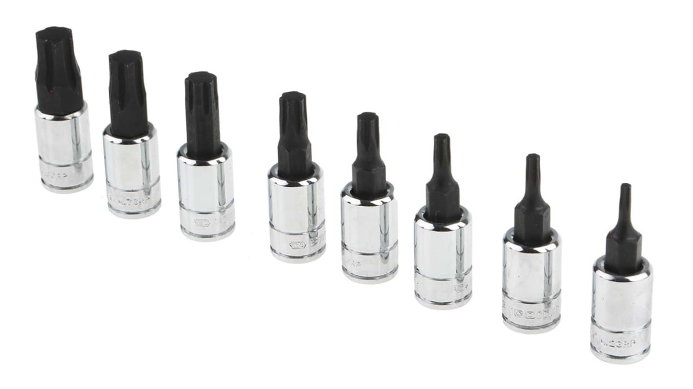 RTM.J8MGRPPB | Facom Bit Sockets 8 Pieces, Hexagon | RS