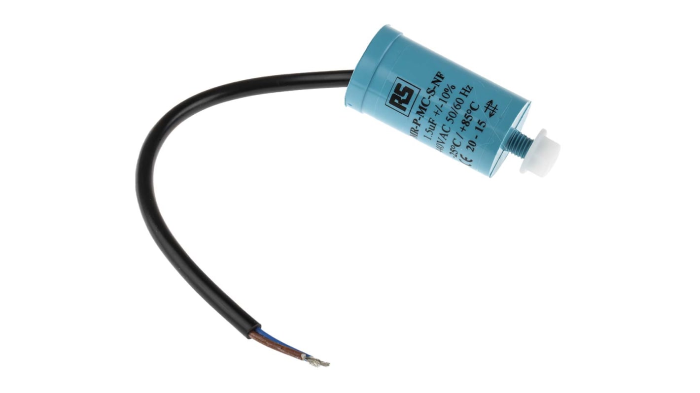 RS PRO Polypropylene Film Capacitor, 440V ac, ±10%, 1.5μF, Screw Mount | RS