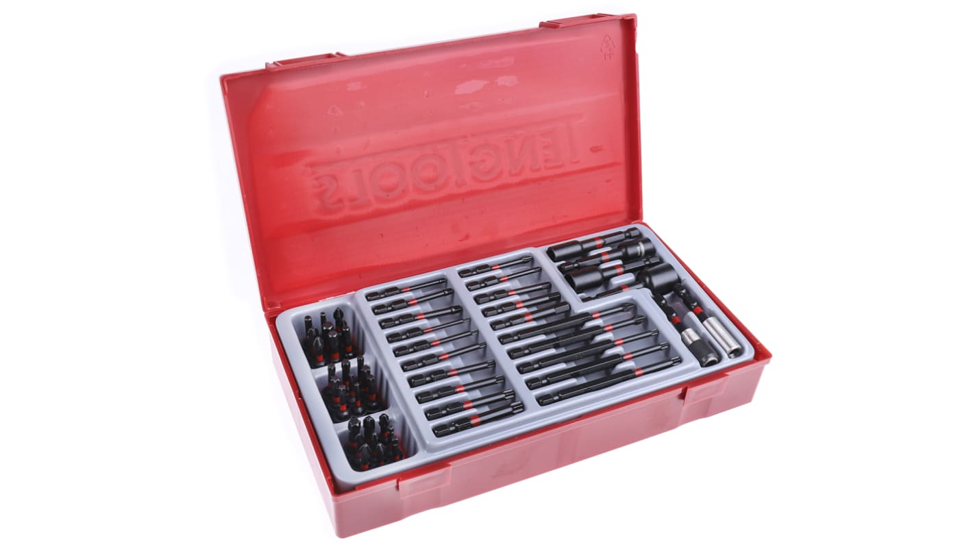 TTBS53 | Teng Tools Bits set 53 Pieces, Hexagon, Phillips, Slotted ...
