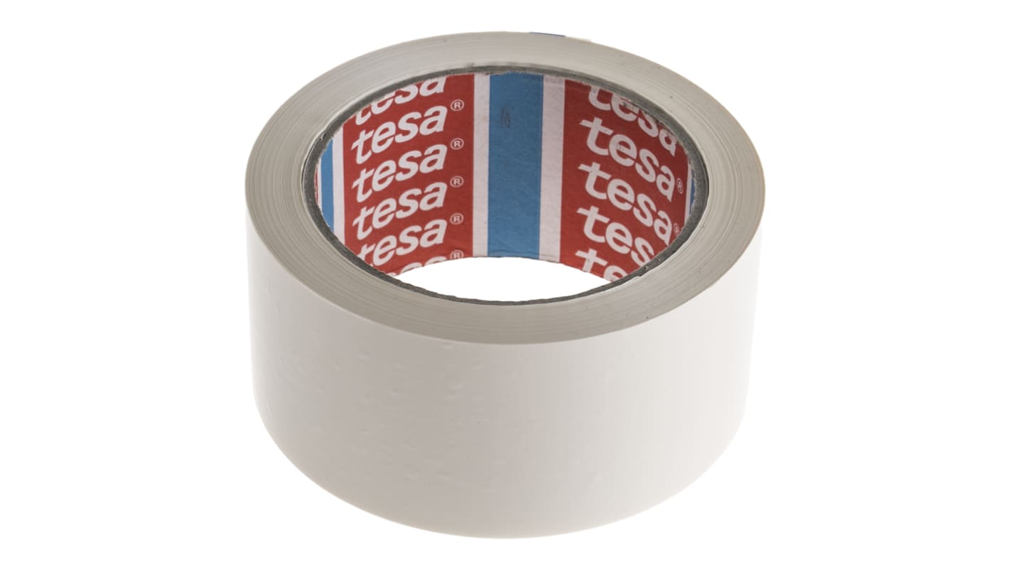 04120-00022-00 | Tesa 4120 White Packing Tape, 66m x 50mm | RS