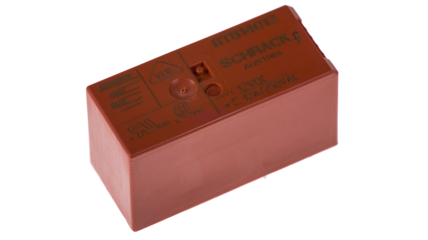 RTB14012 | TE Connectivity PCB Mount Power Relay, 12V dc Coil, 12A ...