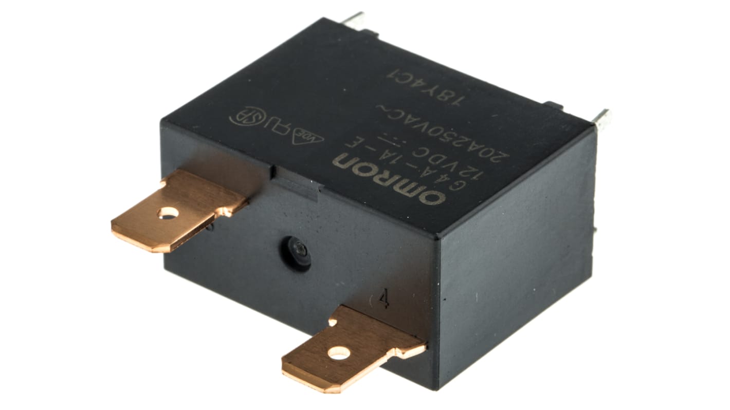 G4A-1A-E DC12 | Omron Plug In Power Relay, 12V dc Coil, 20A Switching ...