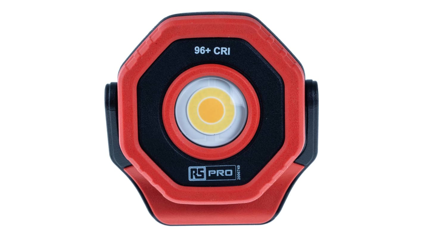 RS PRO Rechargeable High CRI LED Work Light, USB Plug, 7 W, IP67 | RS