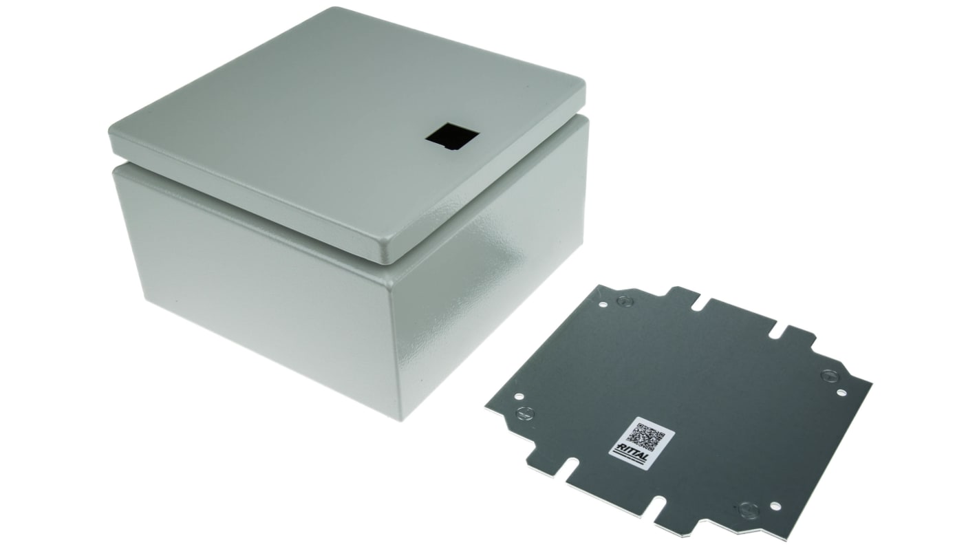 1549000 | Rittal KX Series Sheet Steel Wall Box, IP66, 200 mm x 200 mm ...