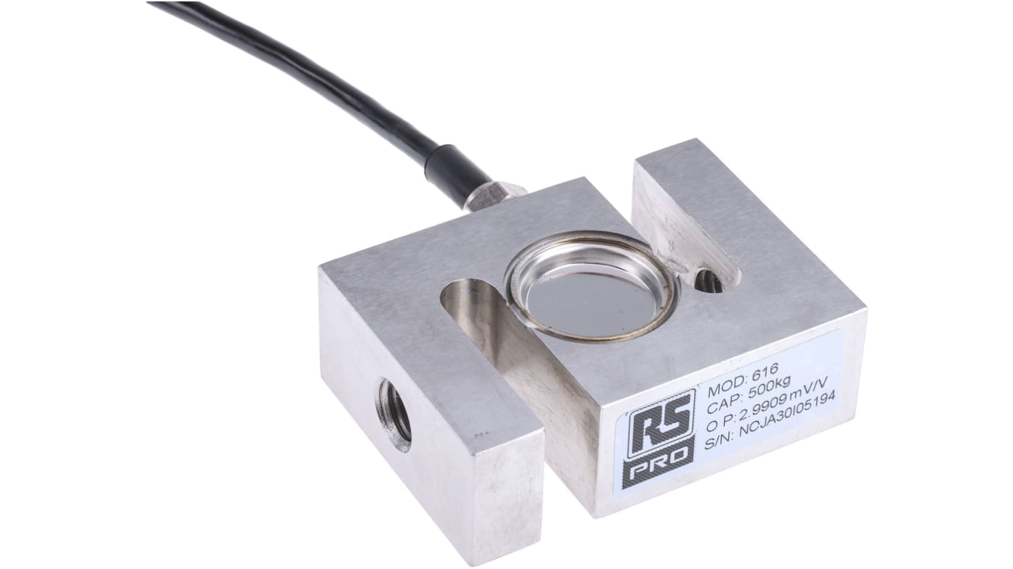 RS PRO Load Cell, 500kg Range, Compression Measure | RS