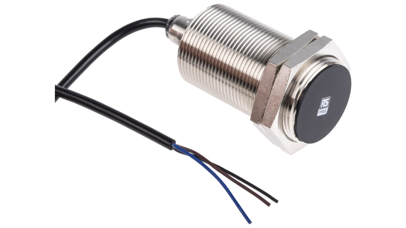RS PRO Inductive Barrel-Style Proximity Sensor, M30 x 1.5, 10 mm ...