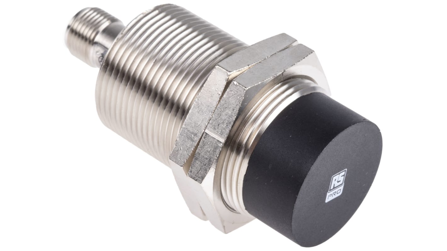 RS PRO Inductive Barrel-Style Proximity Sensor, M30 x 1.5, 38 mm Detection, PNP Output, 10 → 30 ...