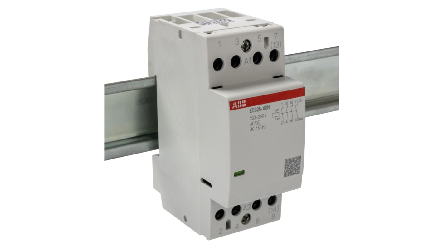 1SAE231111R0640 | ABB ESB25-40N-06 ESB Contactor, 230 → 240 V Coil, 4-Pole, 25 A, 17.3 kW, 4NO | RS