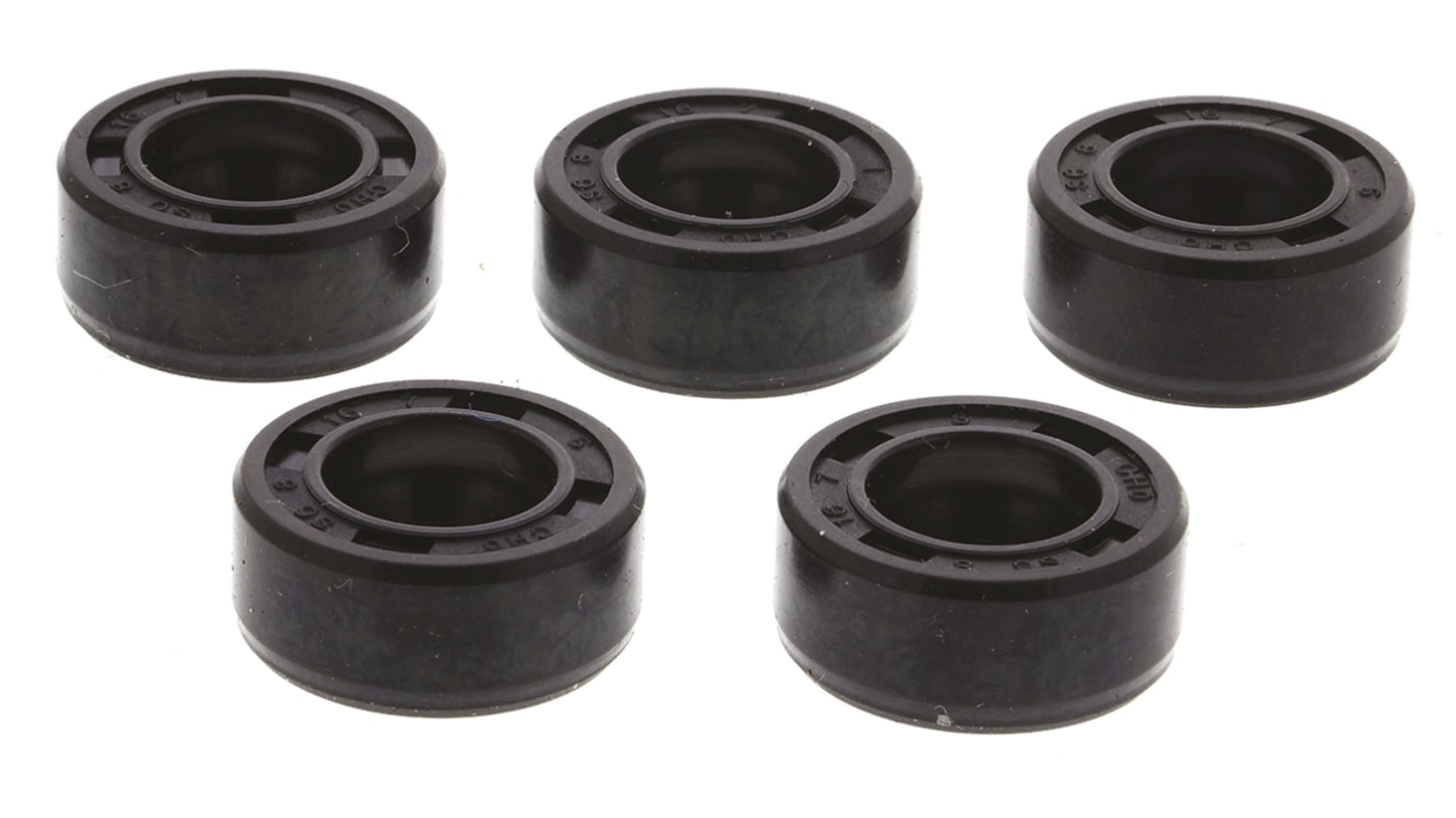 RS PRO Nitrile Rubber Seal, 8mm ID, 16mm OD, 7mm | RS