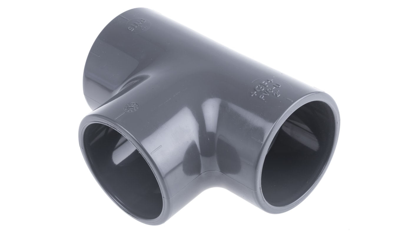 721201111 | Georg Fischer 90° Equal Tee PVC Pipe Fitting, 2in | RS