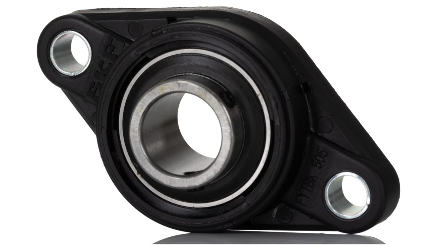 FYTBK 25 TR | Unité à roulements à bride SKF, diam int 25mm, 2 trous de fixations en Acier | RS