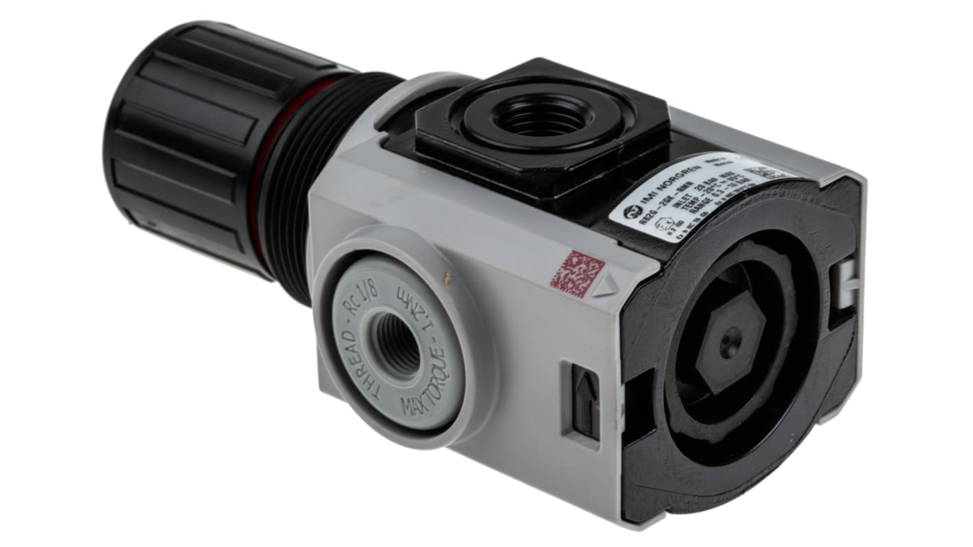 R82G-2GK-RMN | Norgren G 1/4 Pneumatic Regulator - 0.3bar to 10bar, 1/4 ...