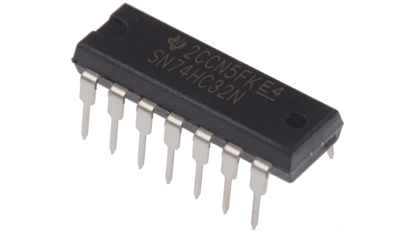Texas Instruments SN74HC32N, Quad 2-Input OR Logic Gate, 14-Pin PDIP | RS