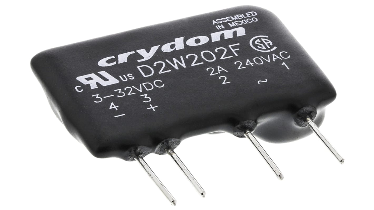 D2W202F | Sensata Crydom D2W Series Solid State Relay, 2 A Load, PCB ...