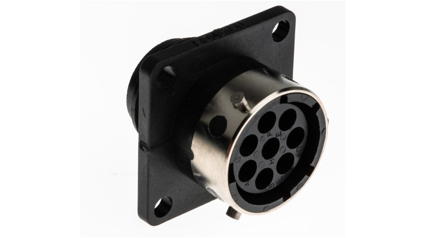 Souriau Sunbank by Eaton 丸型コネクタ, 8極, スタンダード, フランジマウント, UTG0128S | RS