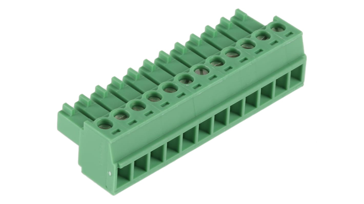 1803675 | Phoenix Contact 3.81mm Pitch 12 Way Pluggable Terminal Block ...