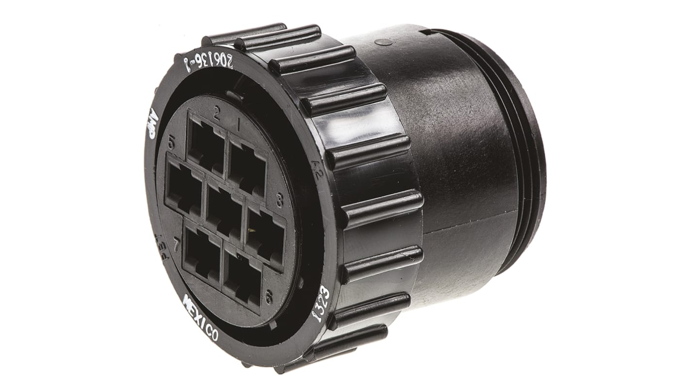206136-1 | TE Connectivity Circular Connector, 7 Contacts, Cable Mount ...