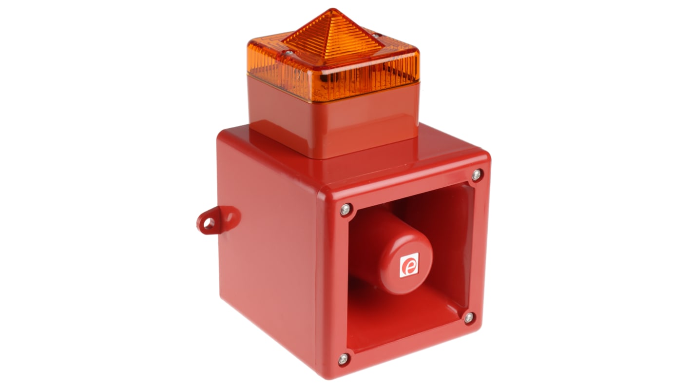 AL105NXAC230R/A | e2s AL105N Series Amber Sounder Beacon, 230 V ac ...