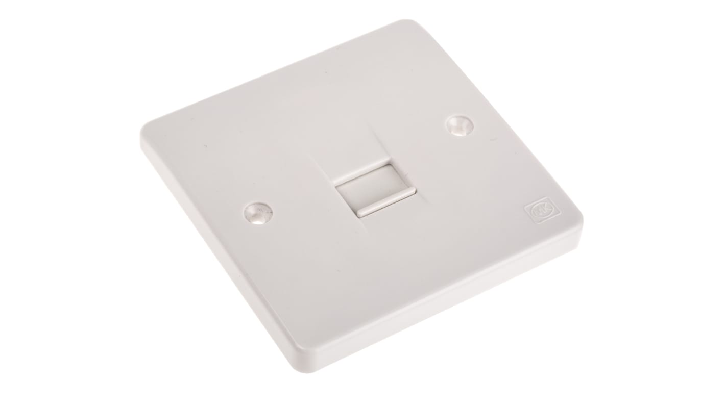 K422 WHI | MK Electric Telephone Socket 1-way | RS