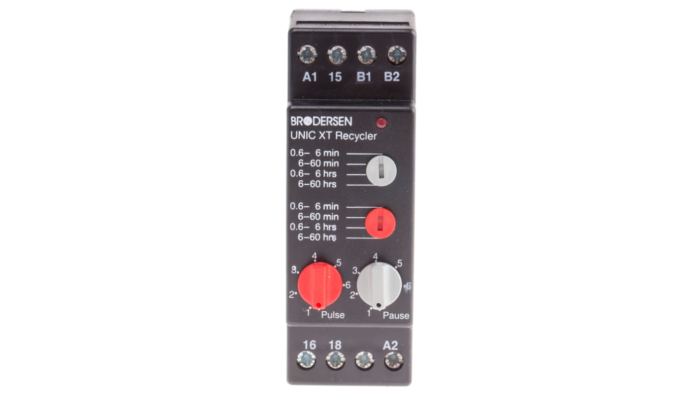 XT-D1.HH | Brodersen Systems XT-D1 Series DIN Rail Mount Timer Relay, 10.5 → 265V ac/dc, 1 ...