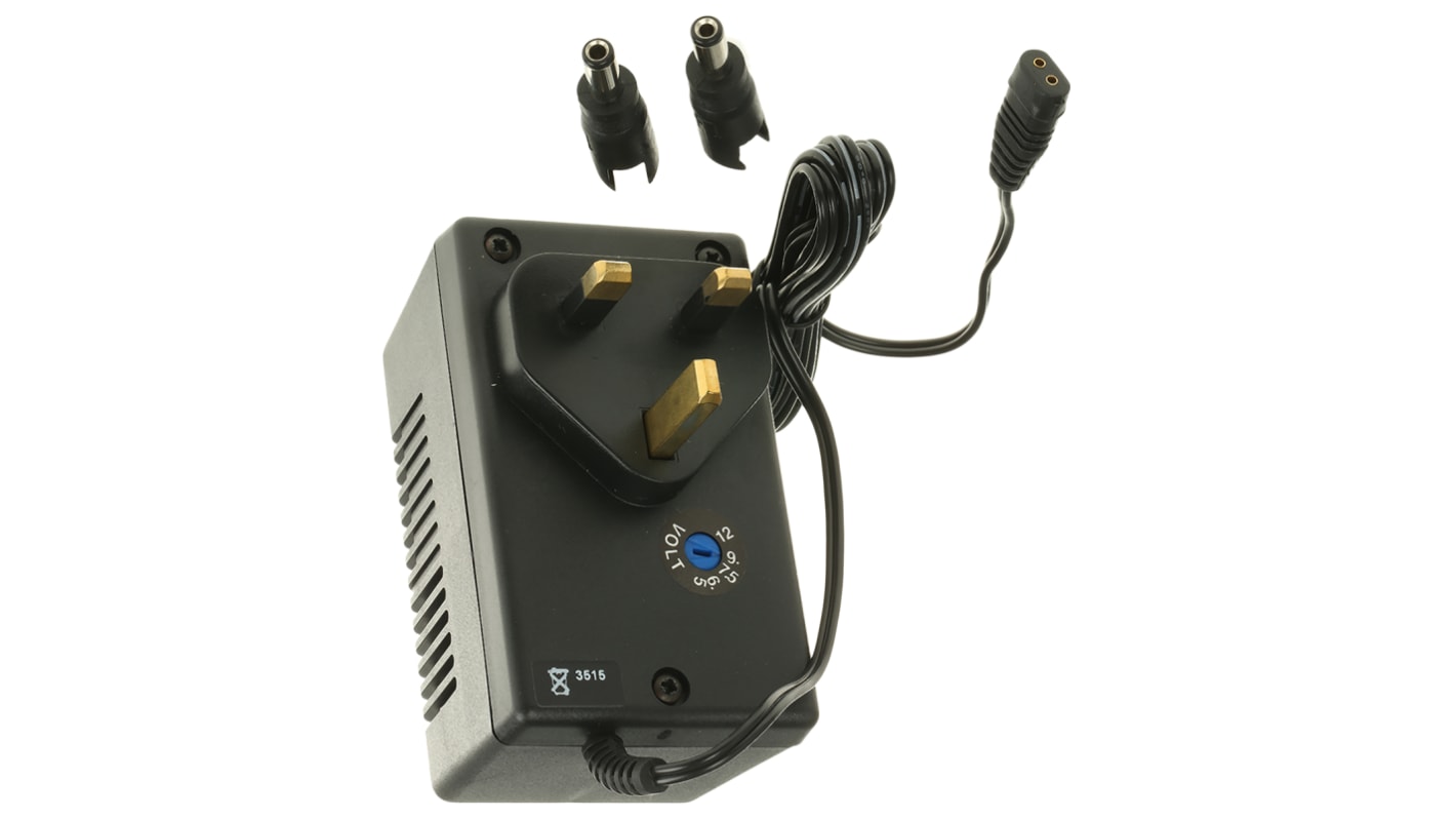8513000091 | Mascot 2.4W Plug-In AC/DC Adapter 12V dc Output, 200 → ...
