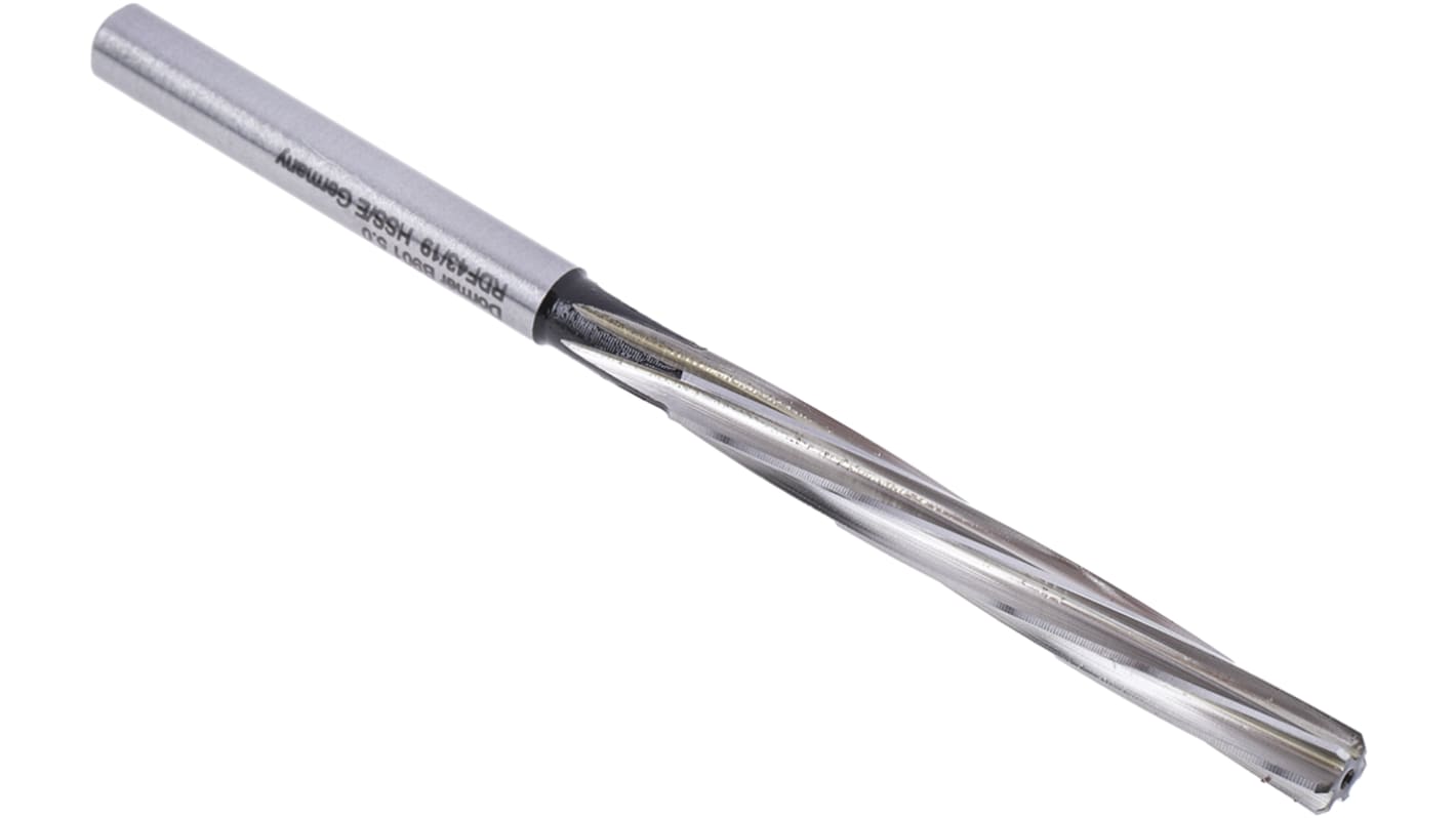 B901 5.0MM | Dormer Straight Shank Reamer Bit, 5mm Diameter, Spiral ...