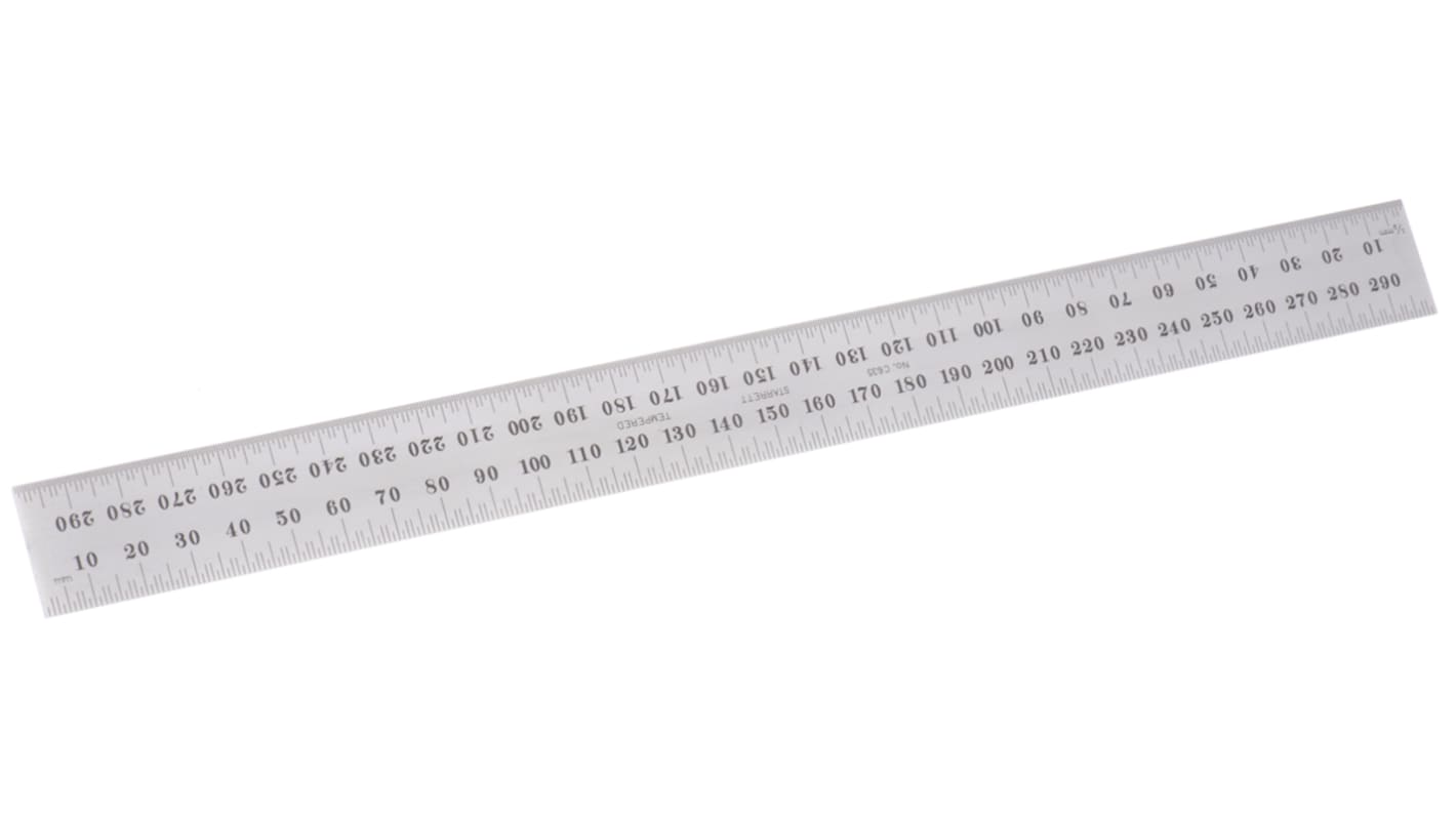 DY466 | Starrett 300mm Steel Metric Ruler | RS