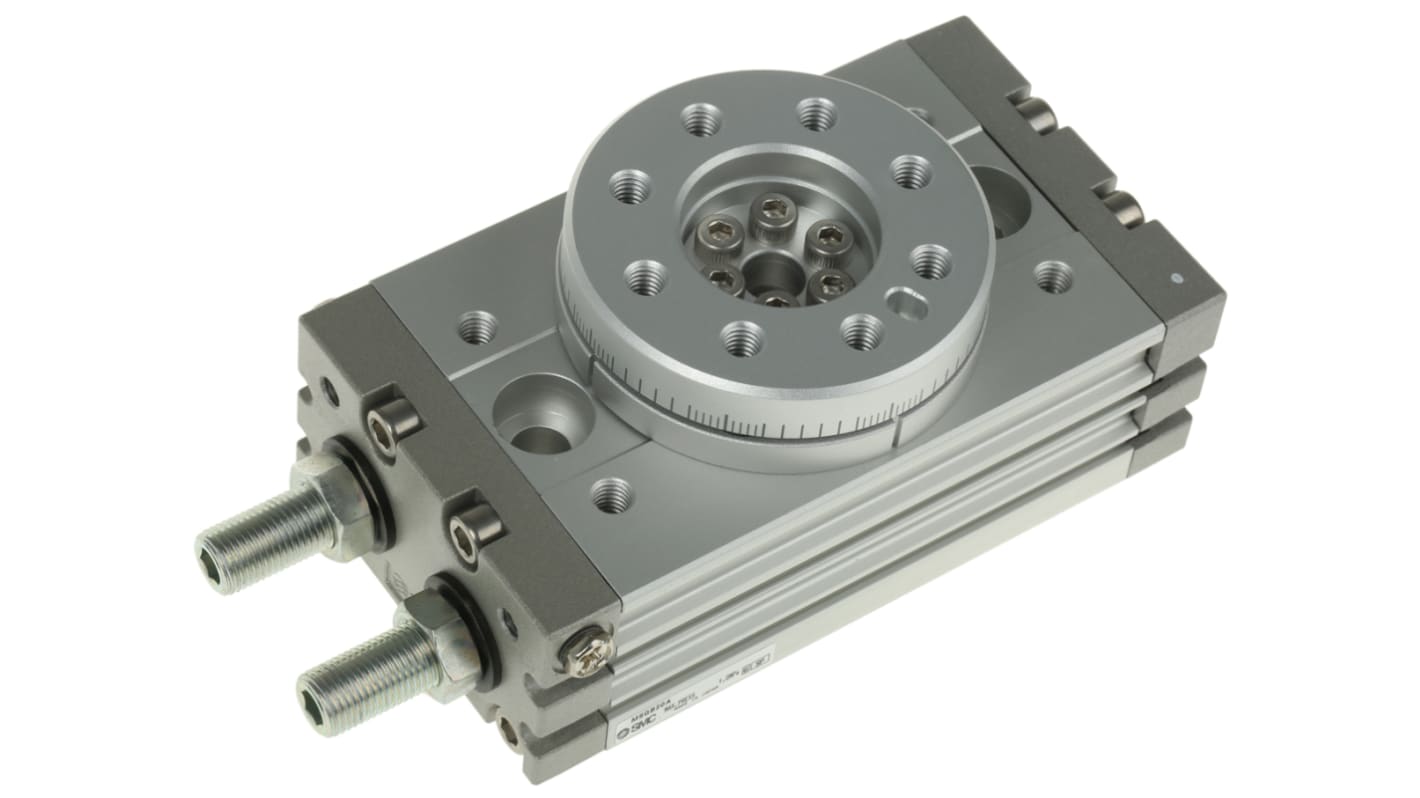 Table rotative SMC, réf MSQB20A, alésage 18mm, 190°, Raccord M5 x 0.8 | RS