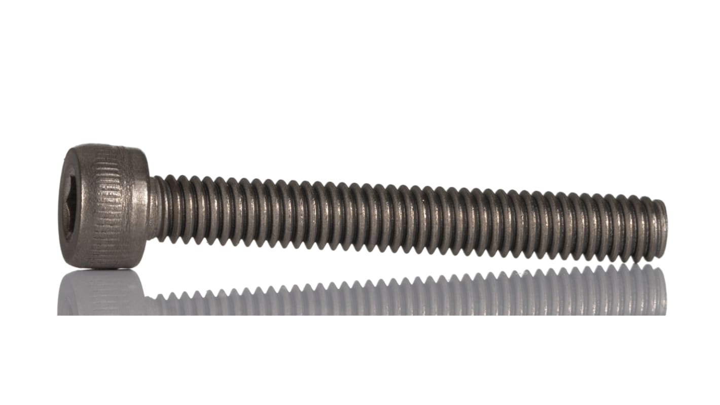 RS PRO Titanium Alloy Hex Socket Cap Screw, DIN 912, M4 x 30mm | RS