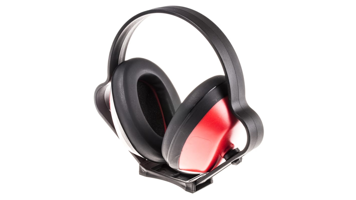 JSP Ear Defender with Headband, 25dB, Red | RS