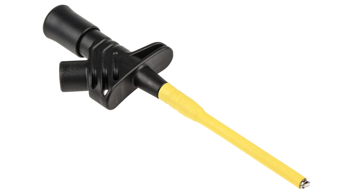 972309100 | Hirschmann Test & Measurement Black Hook Clip, 20A, 1000V ...