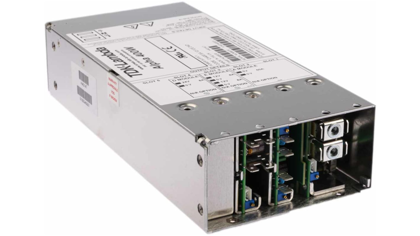 TDK-Lambda Switching Power Supply, CA400 5A12/12E24D, 5 V dc, 12 V dc ...
