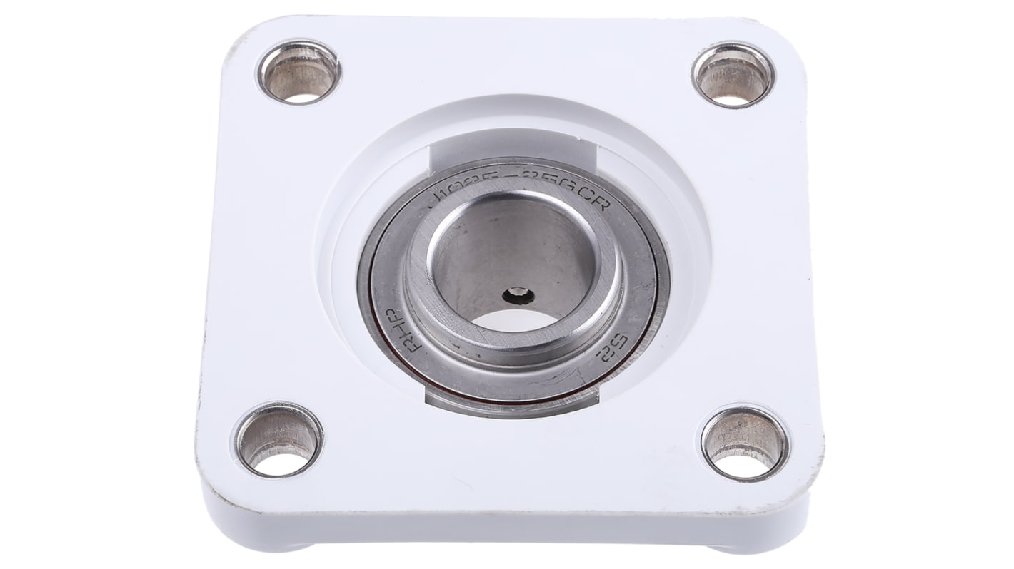 4 Hole Flange Bearing Unit, PSF25CR, 25mm ID | RS
