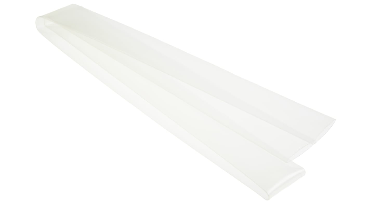 RS PRO Heat Shrink Tube, Clear 38.1mm Sleeve Dia. x 1.22m Length 2:1 ...