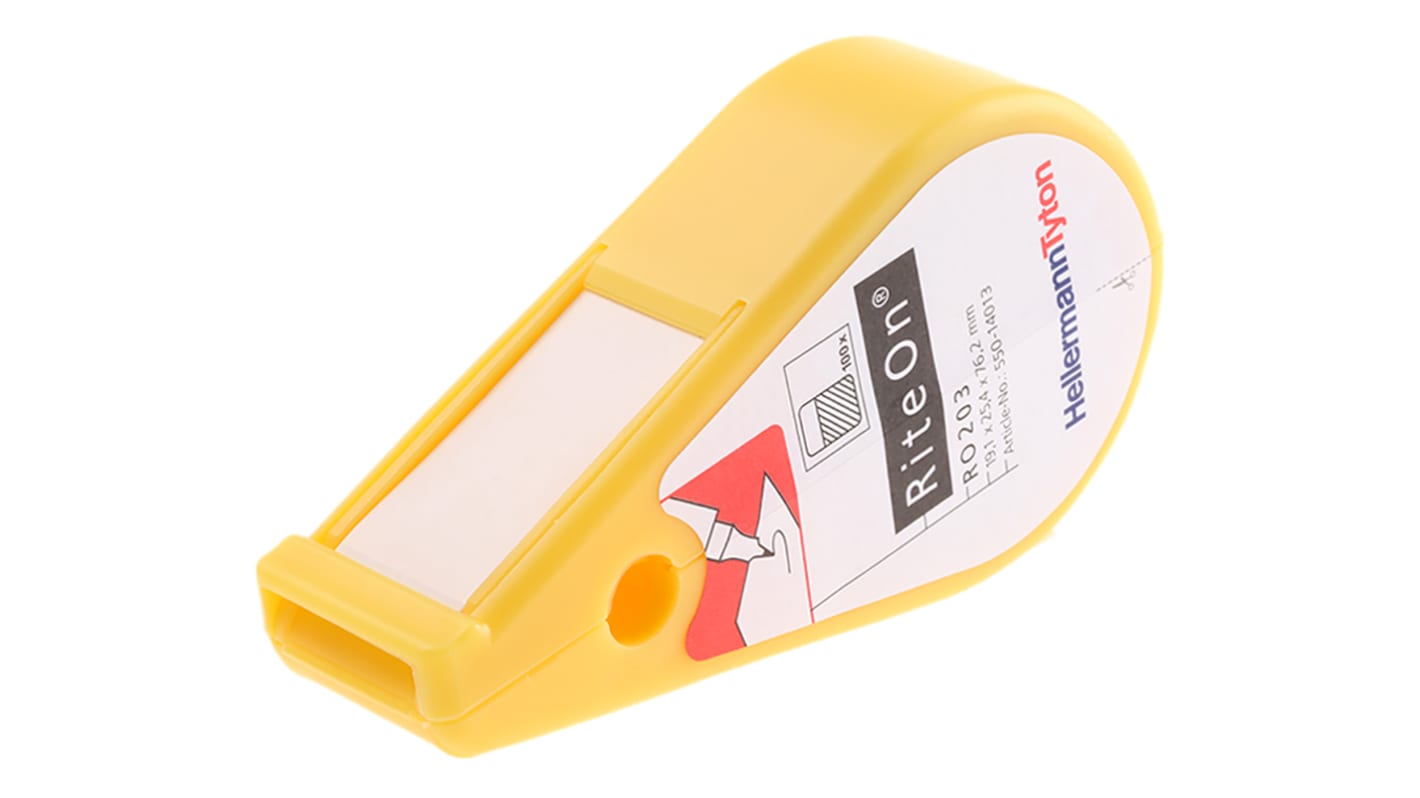 550-14013 RO203-1401-WH-1401-CL/WH (100) | HellermannTyton RiteOn Self ...