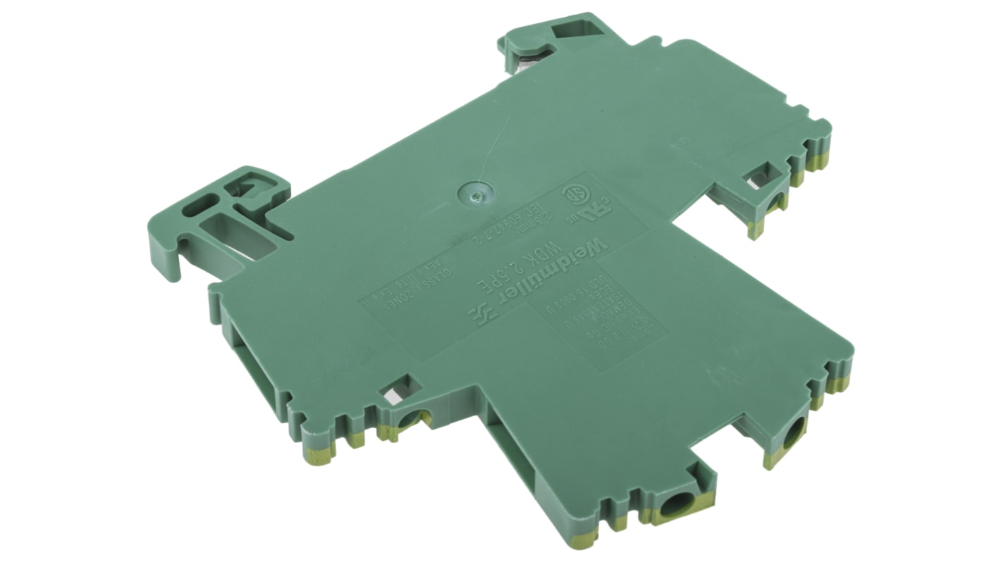 1036300000 | Weidmuller 4-Way WDK 2.5PE Double Deck Earth Terminal ...