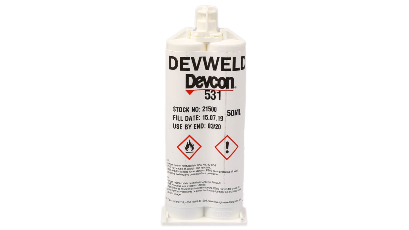 21500 | ITW Devcon Devweld 531 Paste Adhesive, 50 ml | RS