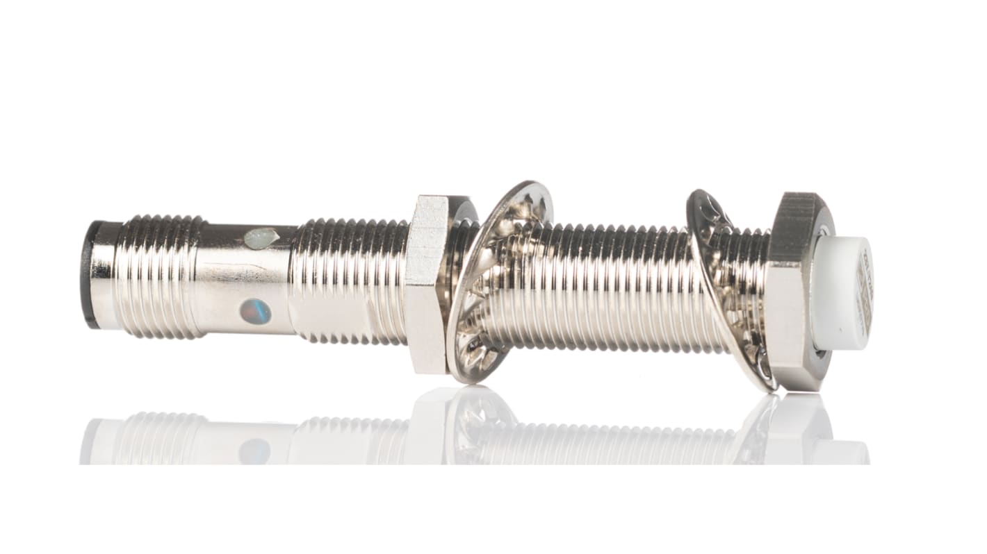 RS PRO Inductive Barrel-Style Proximity Sensor, M12 x 1, 8 mm Detection ...