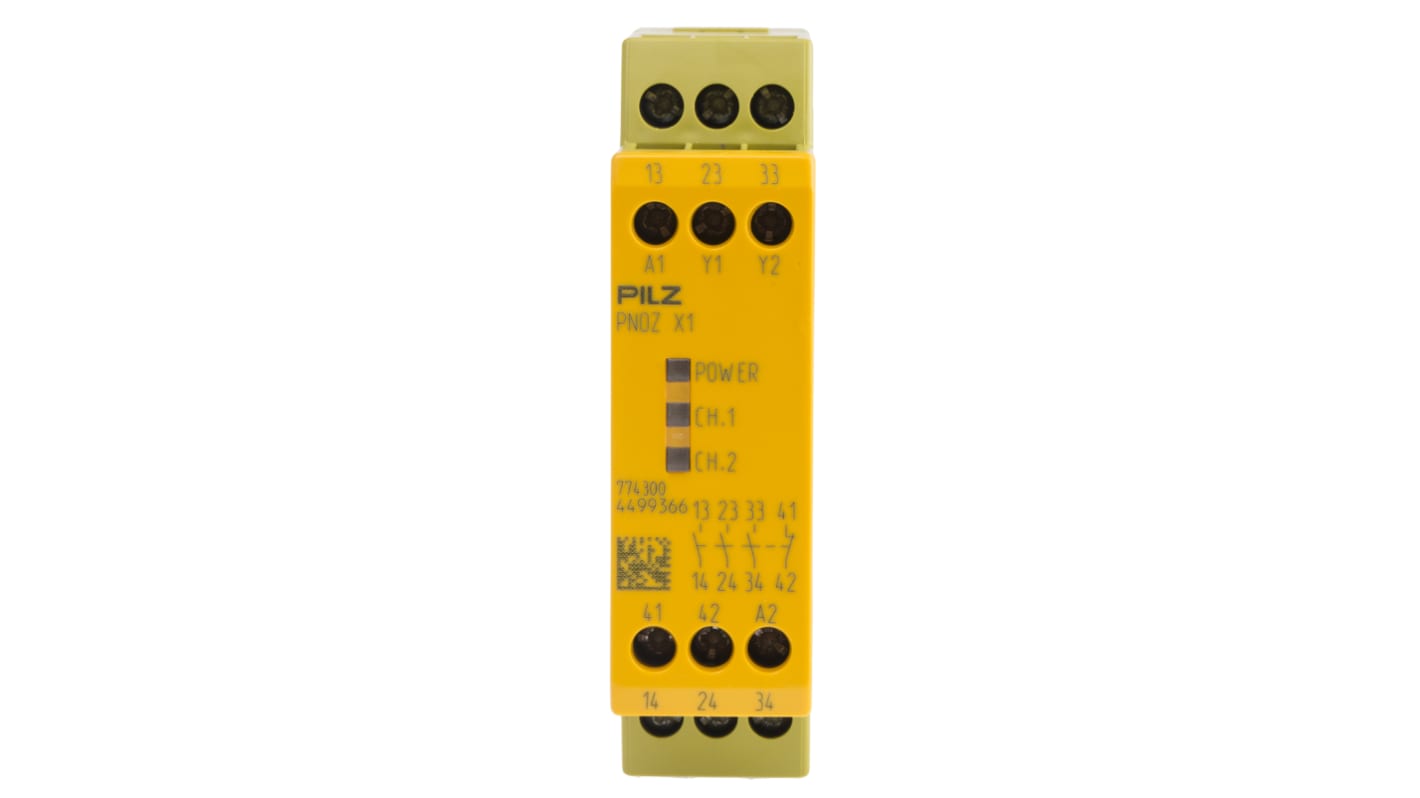 774300 | Pilz Single-Channel Safety Switch/Interlock Safety Relay, 24V ...