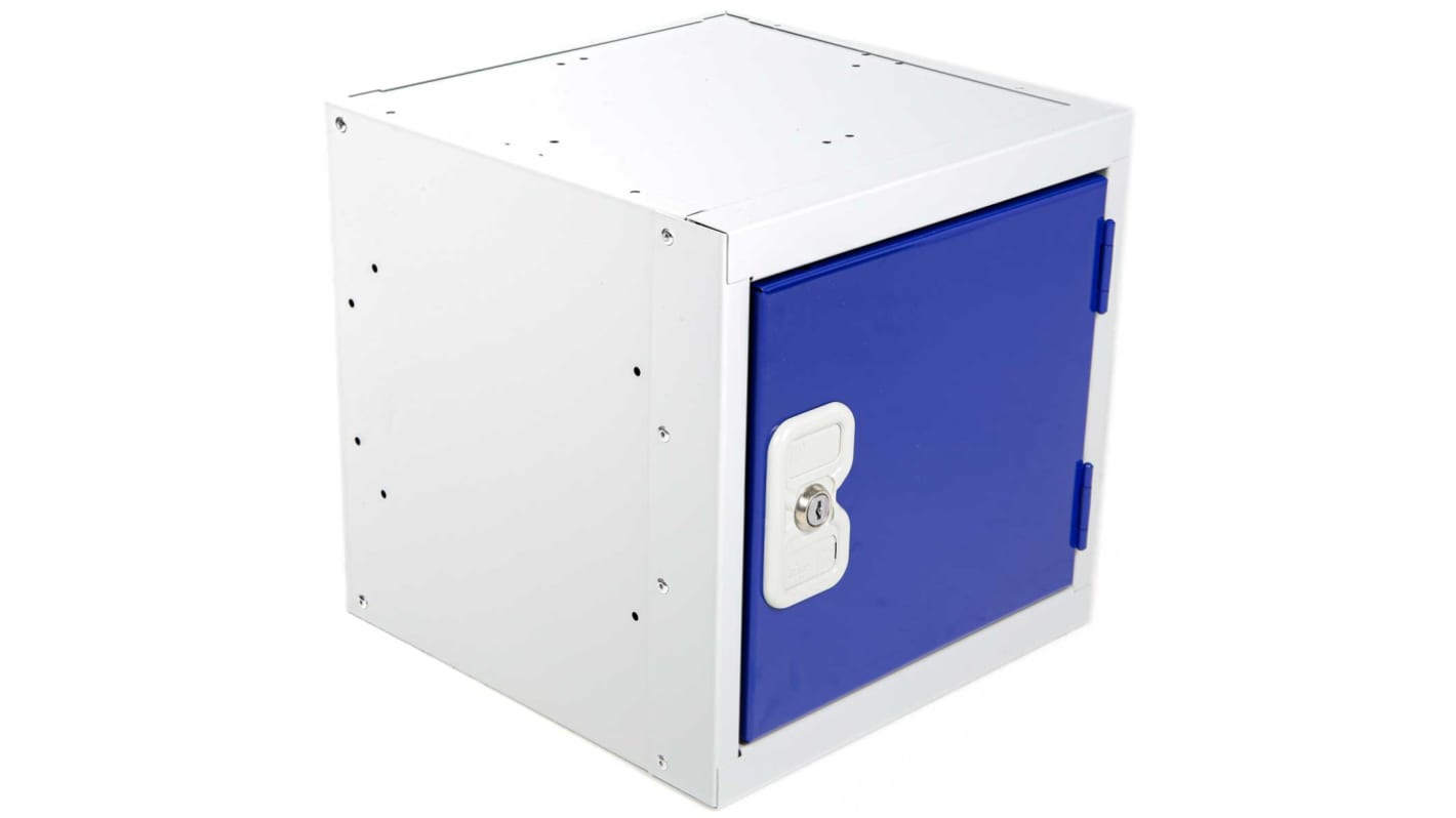 RS PRO 1 Door Blue Locker, 305 mm x 305 mm x 305mm | RS