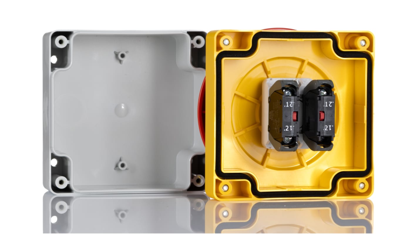 RS PRO Pull to Release Emergency Stop Push Button, 94mm Cutout, 2NC | RS