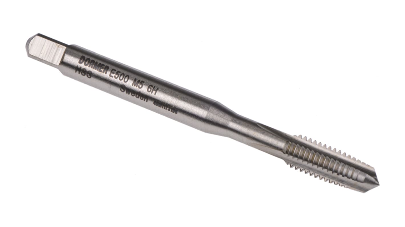 E500 5.0 X 0.80 3FL TPR | Dormer Threading Tap, M5 Thread, 0.8mm Pitch ...