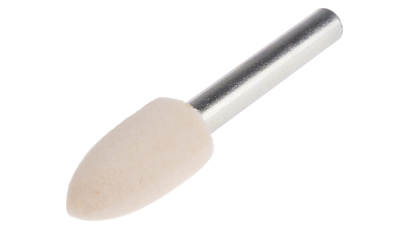 RS PRO 12mm x 6 mm Conical Polishing Bob, 5 Pieces | RS