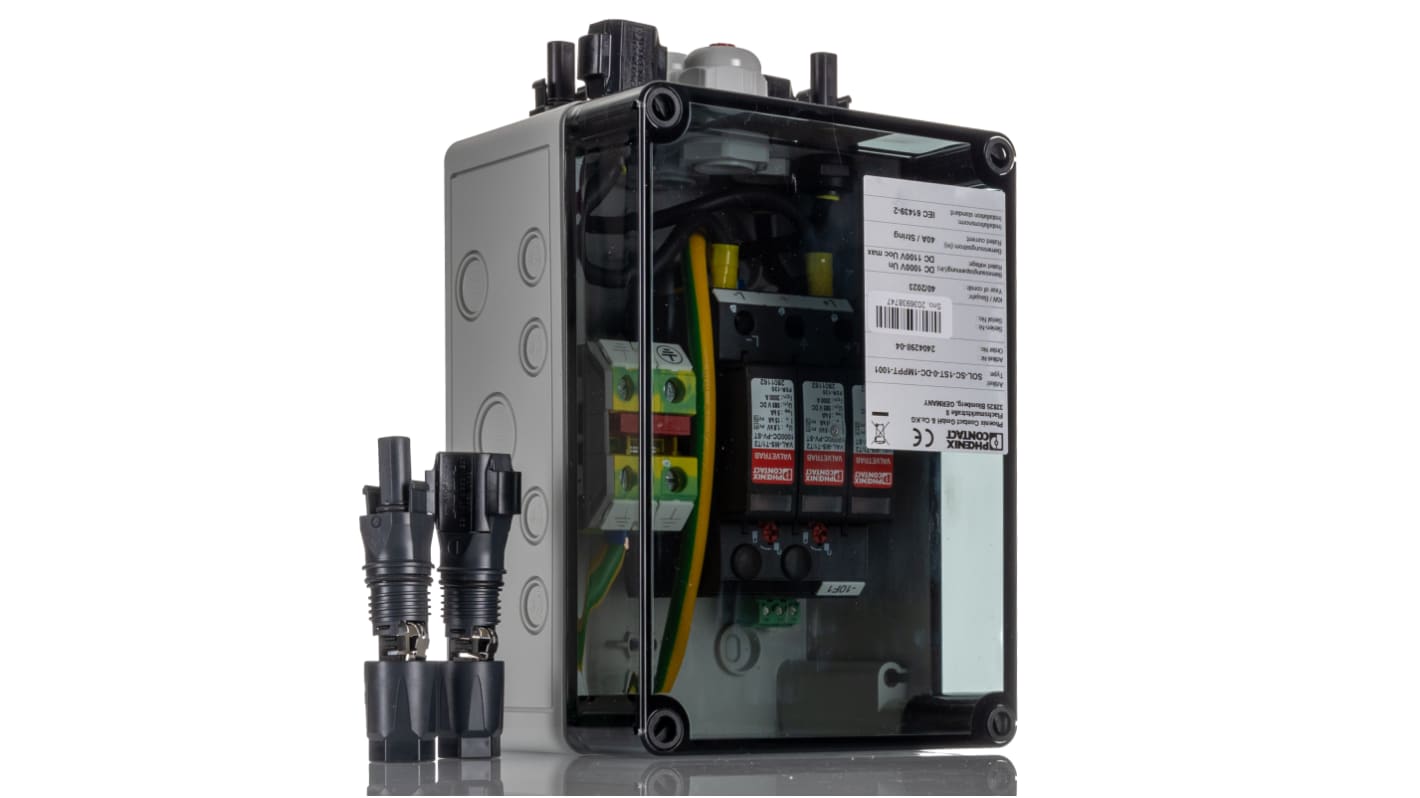 2404298 | Phoenix Contact 24 Series Black Polycarbonate Junction Box ...